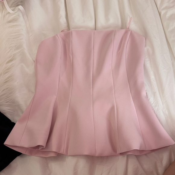 Zara | Tops | Zara Soft Pink Strapless Top | Poshmark